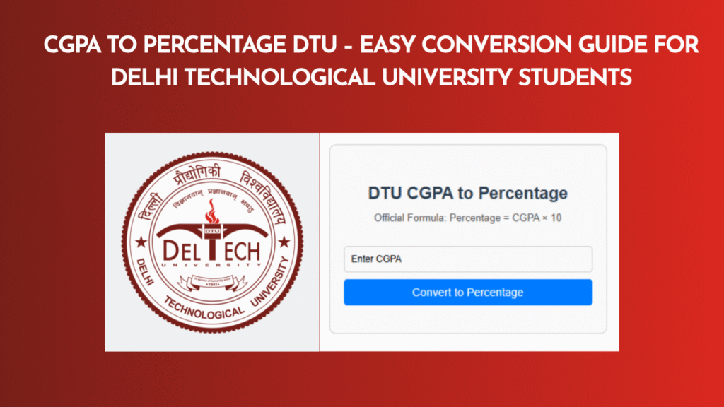 DU CGPA Calculator Complete Guide for Students 2025